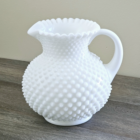 Fenton | Dining | Vintage Fenton Hobnail Milk Glass Pitcher | Poshmark